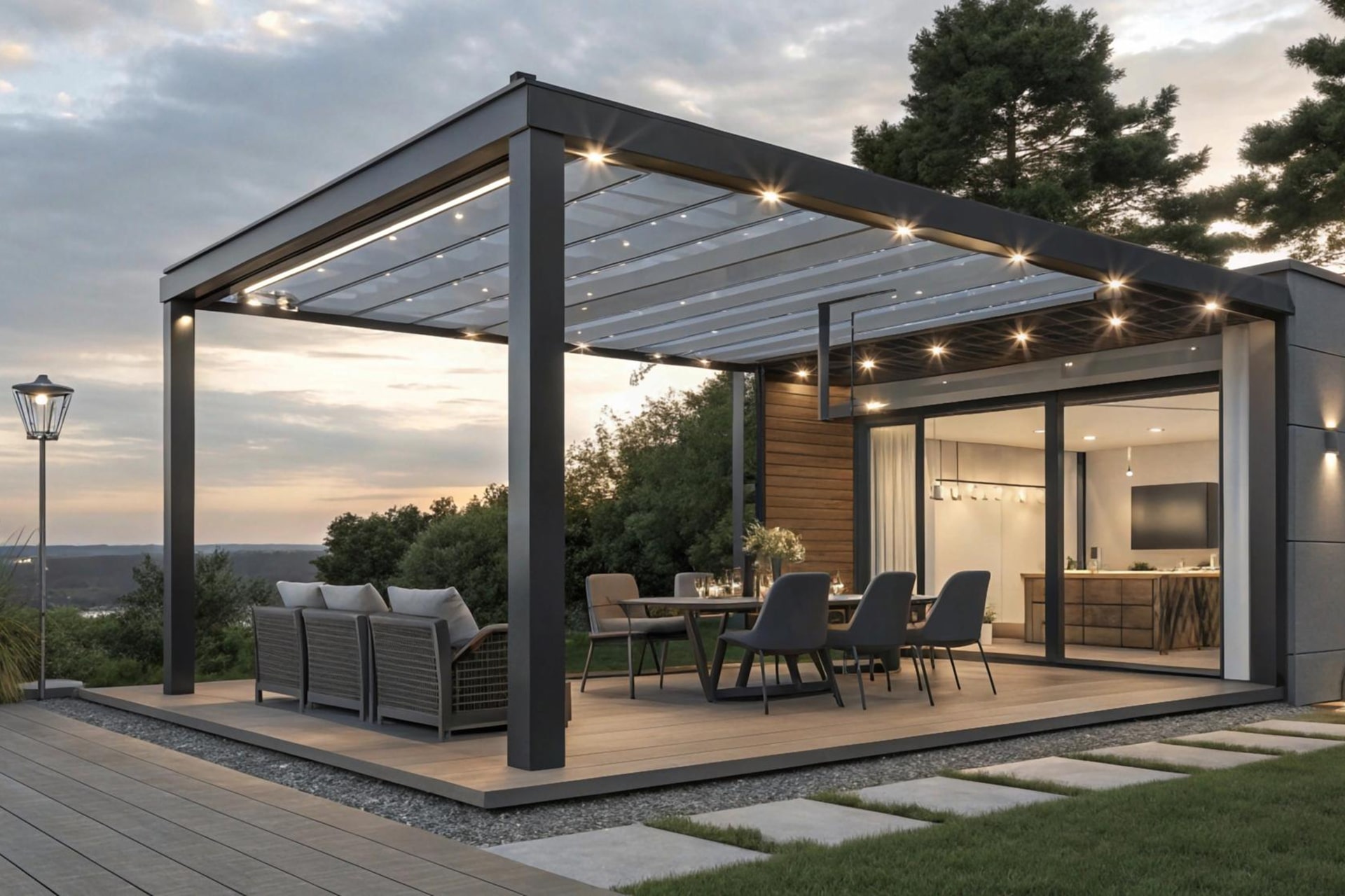 Que veut dire pergola bioclimatique ? Définition